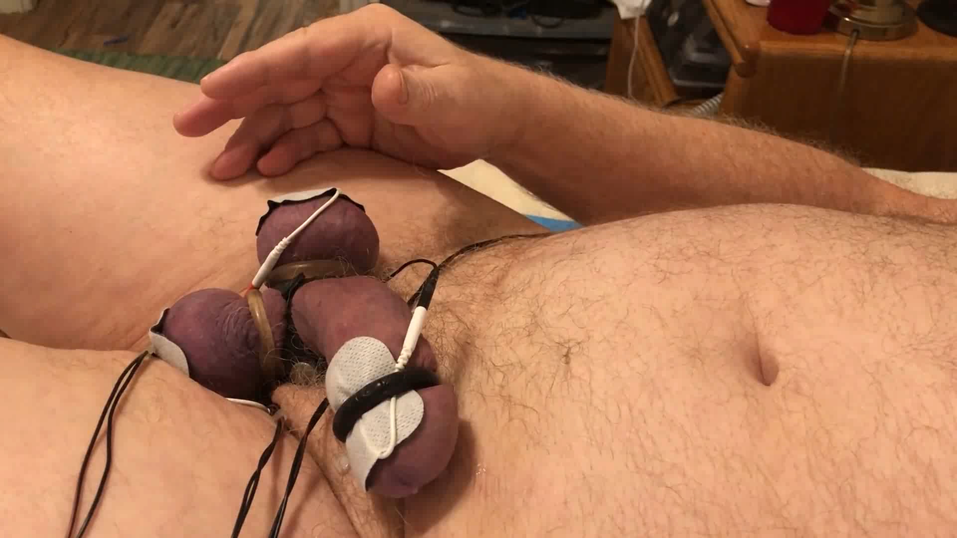 Cock Twitches With Estim Pulse And Precum Flows As I Slap An 114 Pics